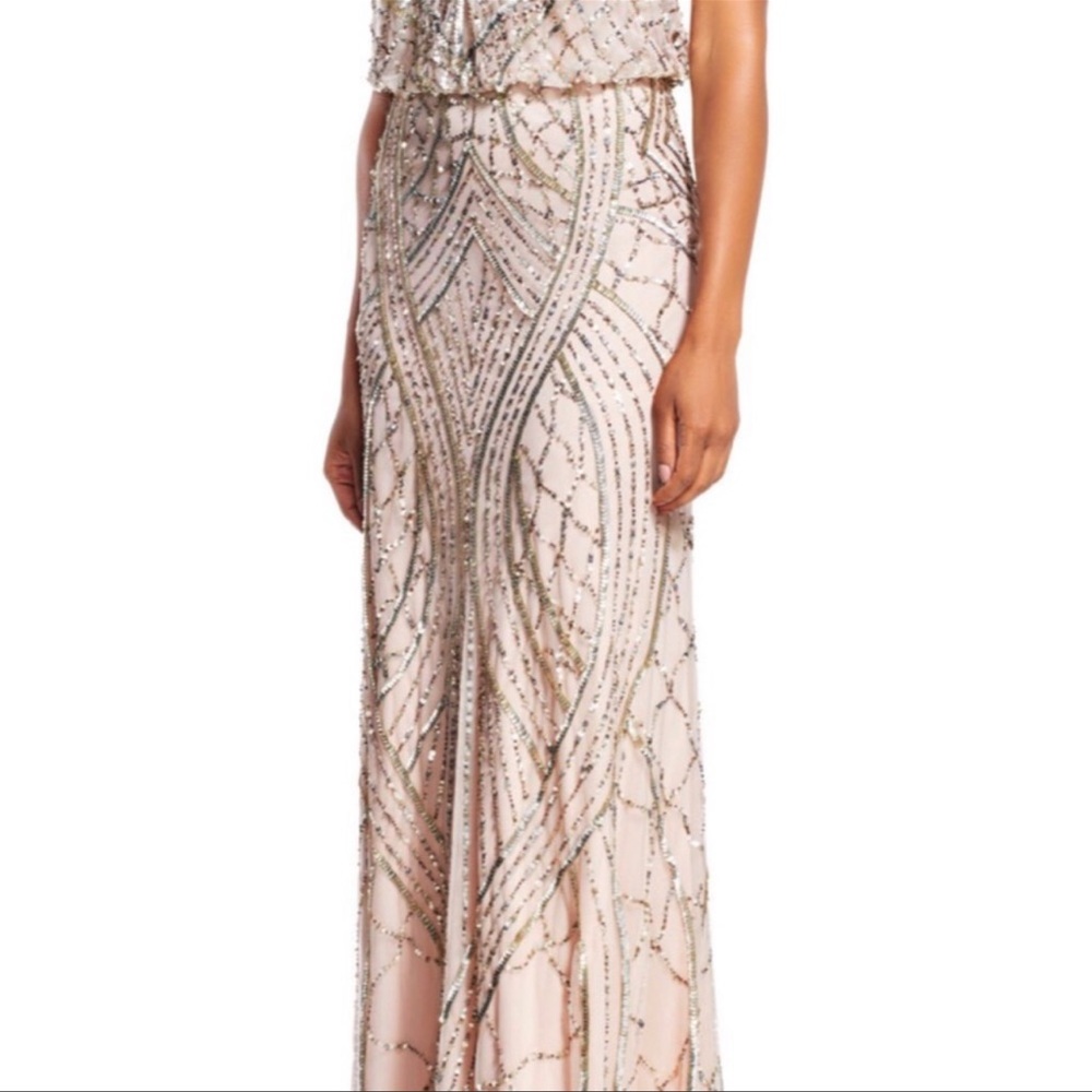 Adrianna Papell Sequin Gown - Gem